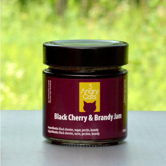 3 Angry Cats - Black Cherry & Brandy Jam – Balderson Village Cheese Store