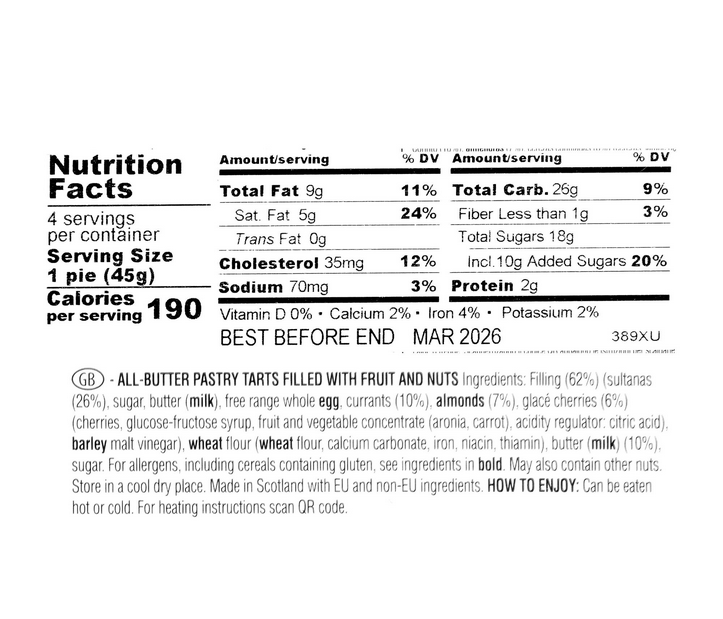 Walkers Ecclefechan Tarts – Balderson Village Cheese Store
